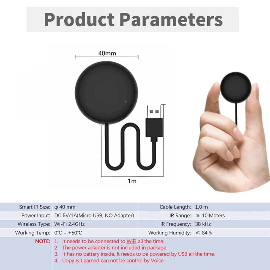 Smart Wifi Remote Controller IR Device | Smart Watt
