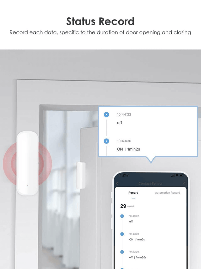 Smart Wifi Door Window Security Sensor | Smart Watt