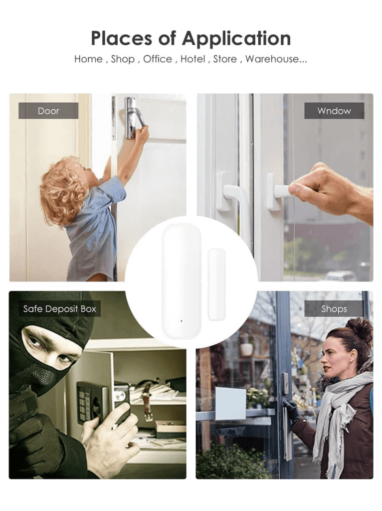 Smart Wifi Door Window Security Sensor | Smart Watt