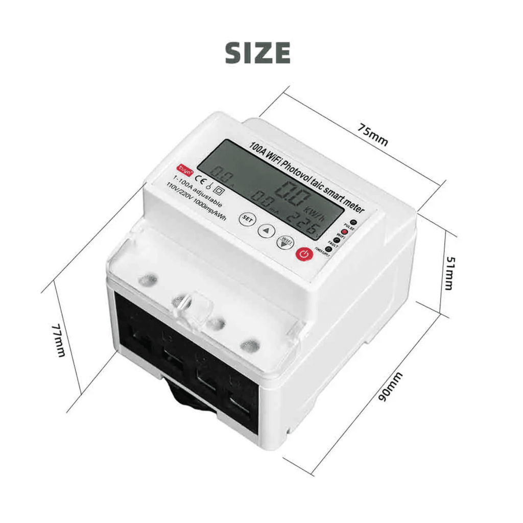 Smart Wifi Meter Single Phase 100A | Smart Watt